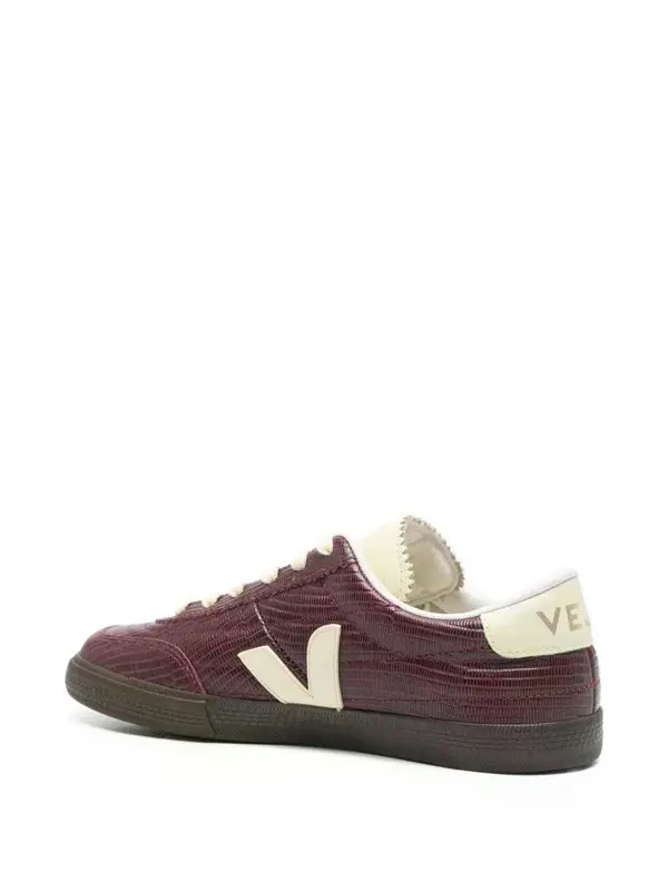 VEJA Lizard-effect Lace-up Sneakers