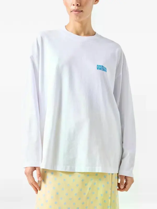 American Vintage Gixy Long-sleeve T-shirt - White