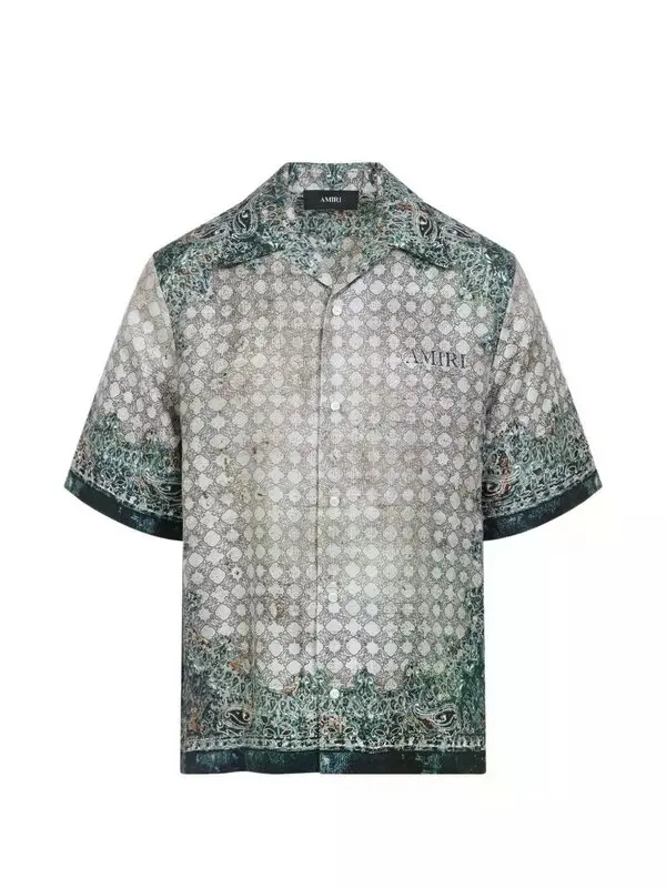 Amiri Patterned Silk Shirt