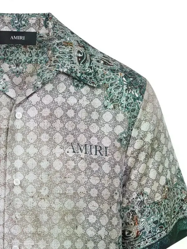 Amiri Patterned Silk Shirt