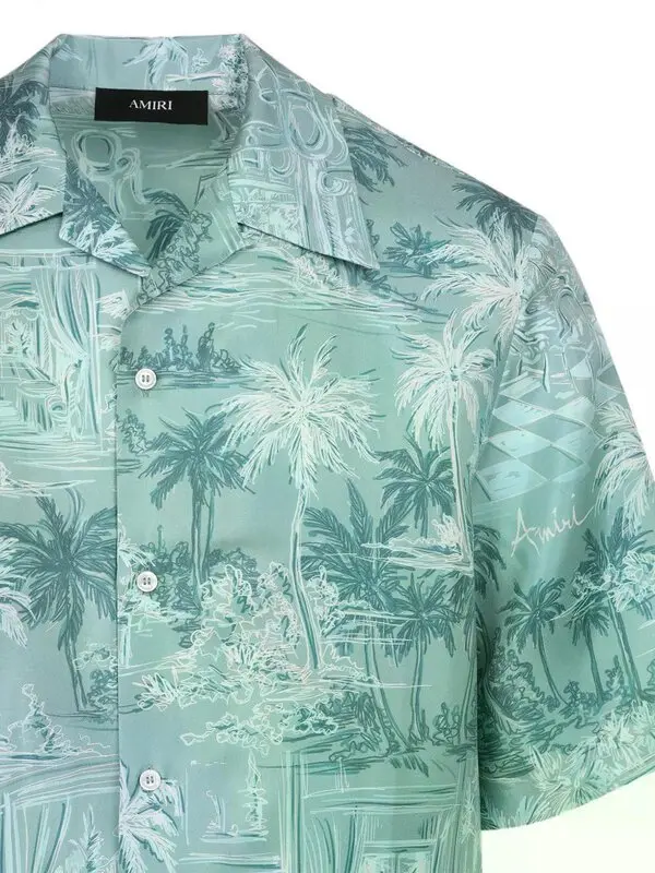Amiri Printed Silk Shirt