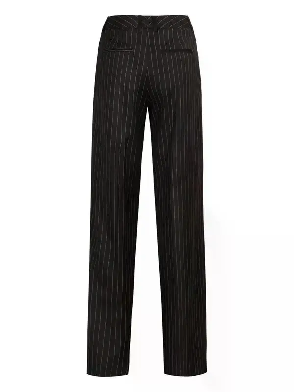 PT TORINO Pleated Striped Trousers