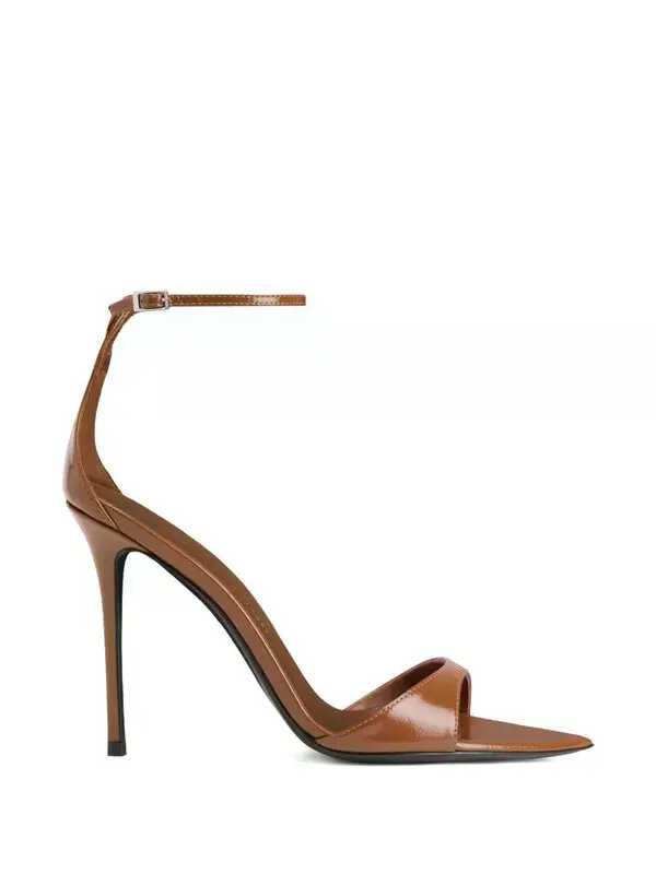 GIUSEPPE ZANOTTI Intriigo Ankle-strap Pointed-toe Sandals - Brown