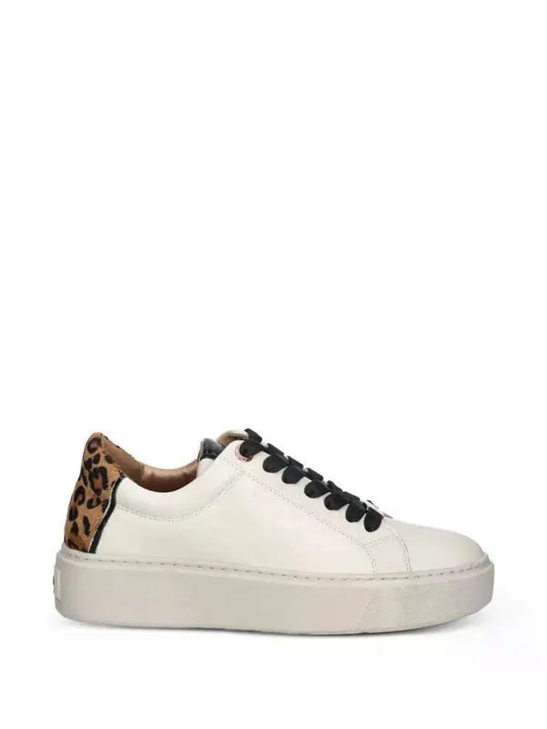 ALEXANDER SMITH Leopard-panel Sneakers