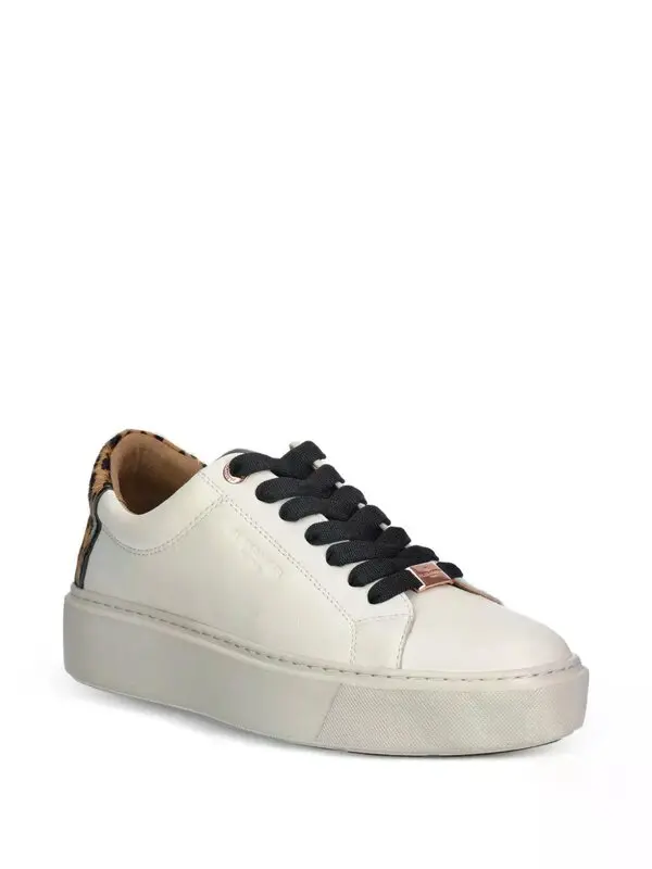 ALEXANDER SMITH Leopard-panel Sneakers
