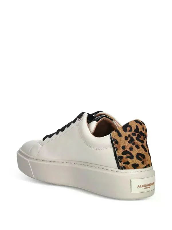 ALEXANDER SMITH Leopard-panel Sneakers