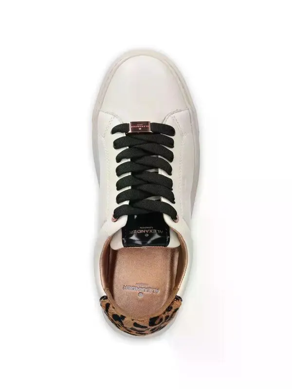 ALEXANDER SMITH Leopard-panel Sneakers