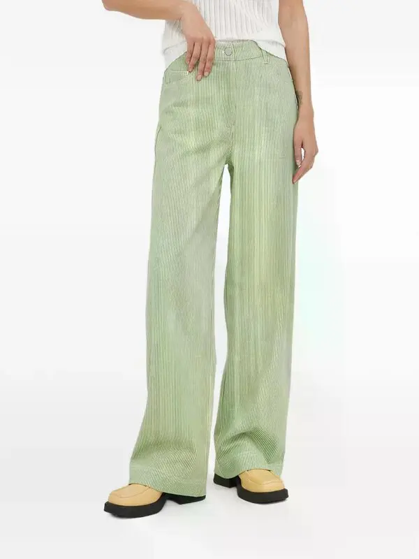 Remain Birger Christensen Striped-pattern Trousers