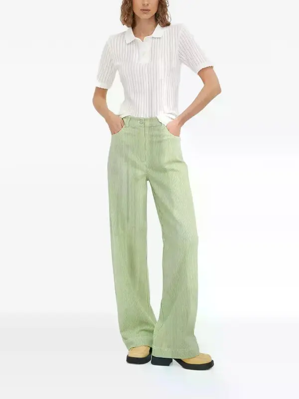 Remain Birger Christensen Striped-pattern Trousers