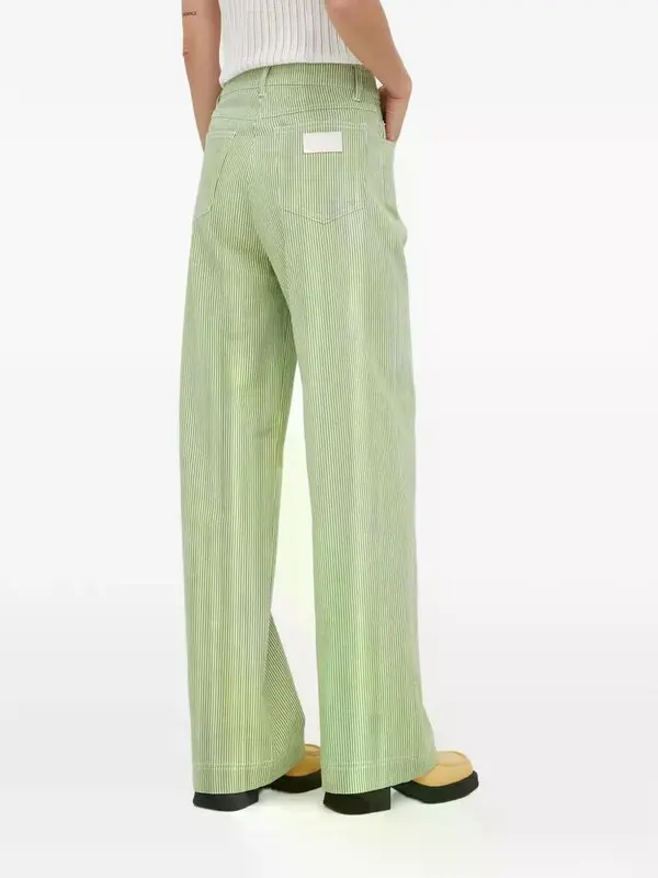 Remain Birger Christensen Striped-pattern Trousers