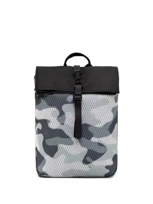 Rains Camouflage-pattern Backpack - Grey