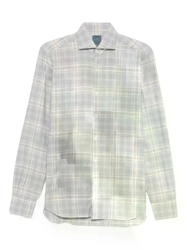 BARBA NAPOLI Plaid Buttoned Shirt