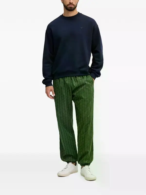 Lacoste Geometric-pattern Track Pants - Green