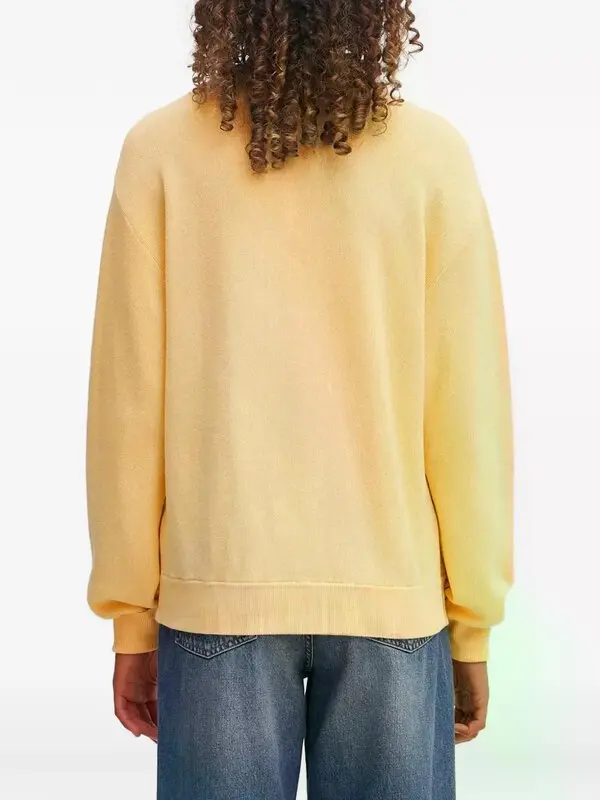 Lacoste Logo Crew-neck Sweater - Yellow