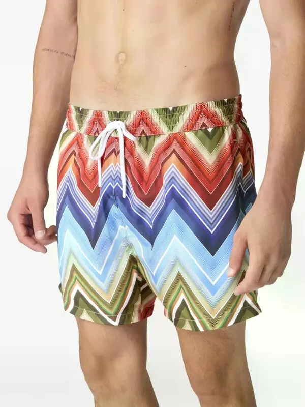 Missoni Zigzag-print Swim Shorts