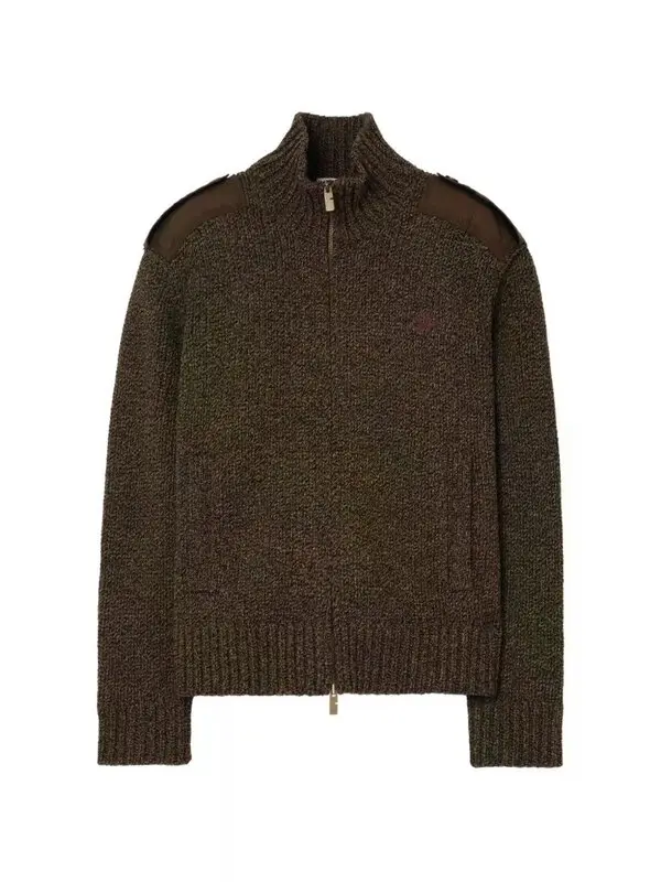 Burberry Funnel-neck Cardigan