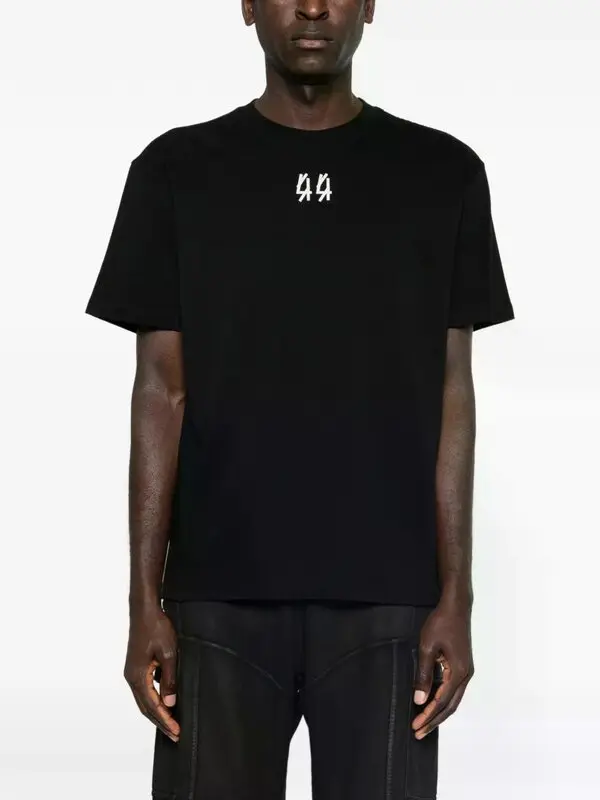 44 LABEL GROUP Graphic Print T-shirt - Black