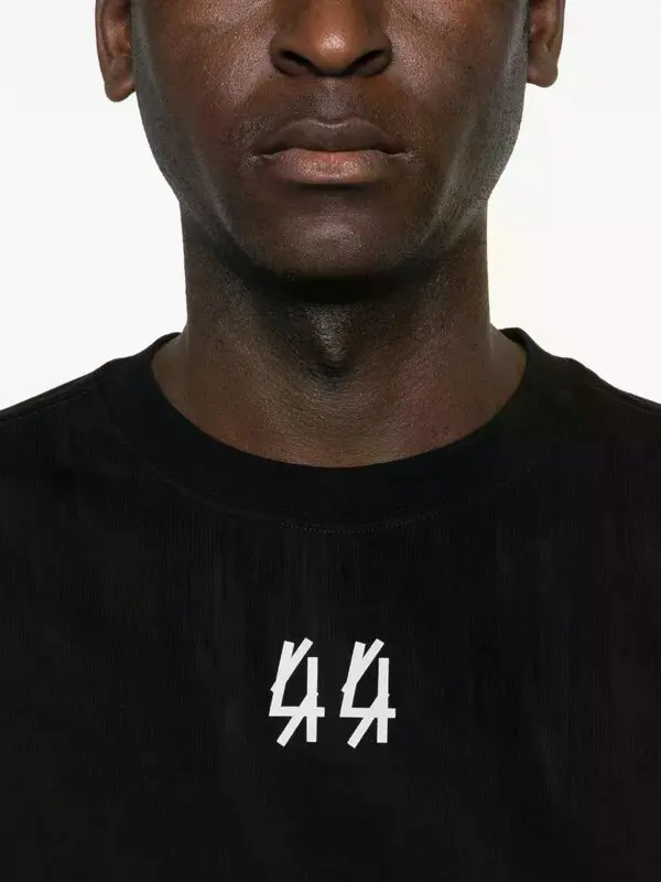 44 LABEL GROUP Graphic Print T-shirt - Black