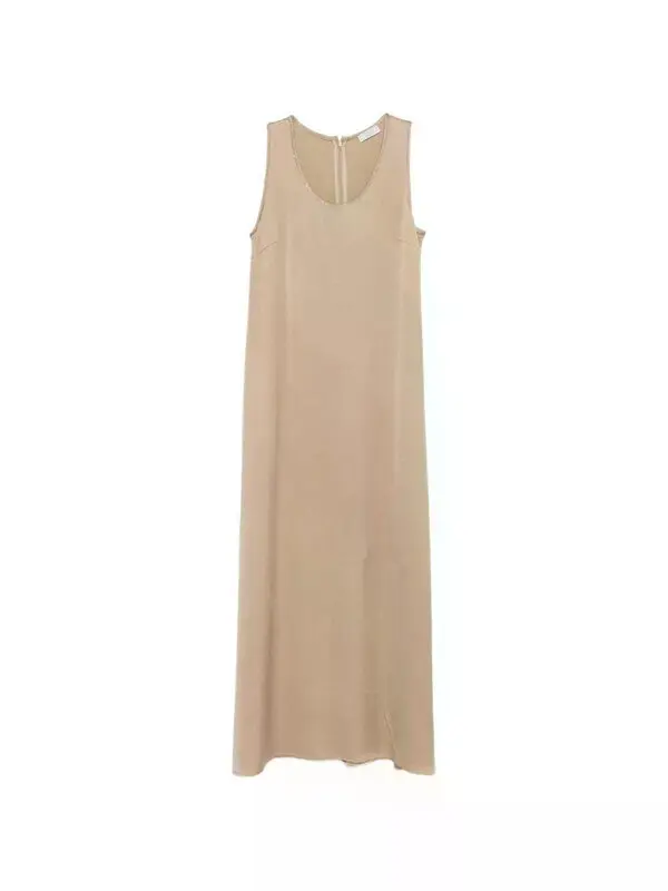 Peserico Embellished-neck Sleeveless Midi Dress