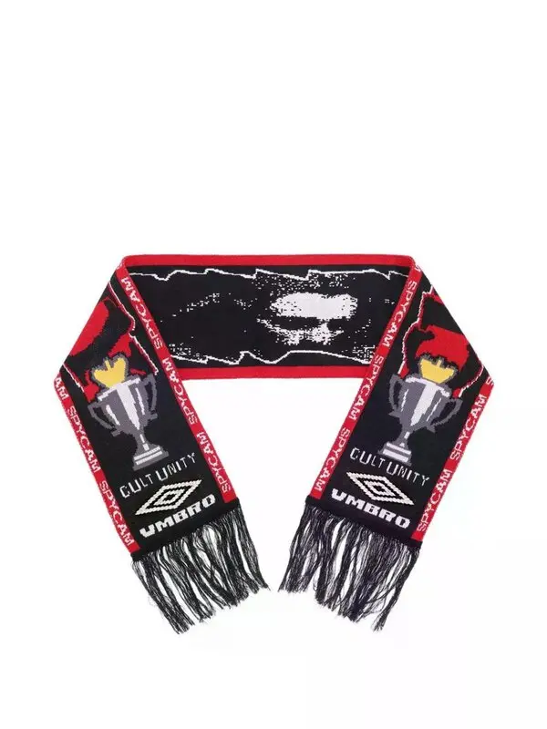 UMBRO Graphic-embroidered Scarf - Black