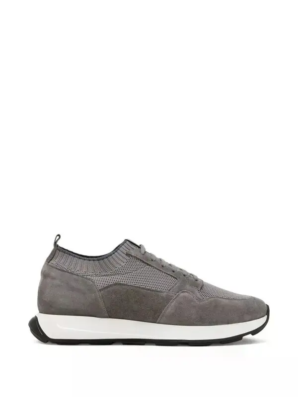 BARRETT Panelled Lace-up Sneakers - Grey