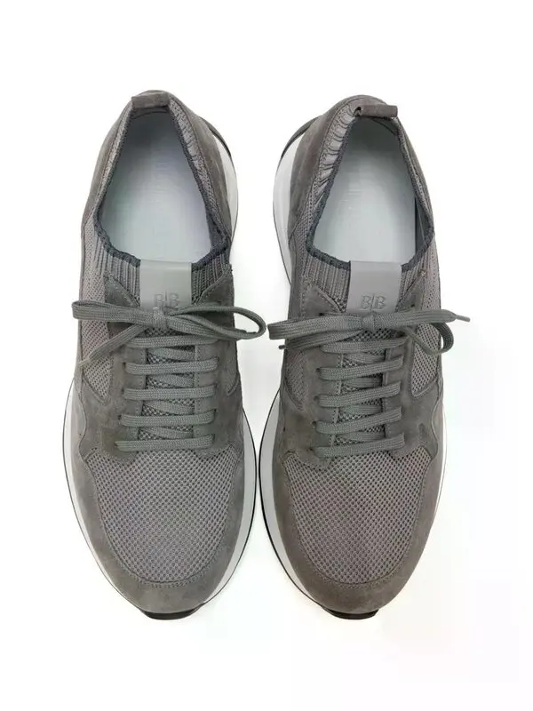 BARRETT Panelled Lace-up Sneakers - Grey