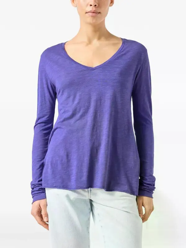 American Vintage Jacksonville Long-sleeved T-shirt - Purple