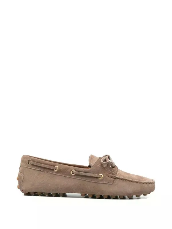 TOD'S Gommino Eyelet-detail Loafers - Neutrals