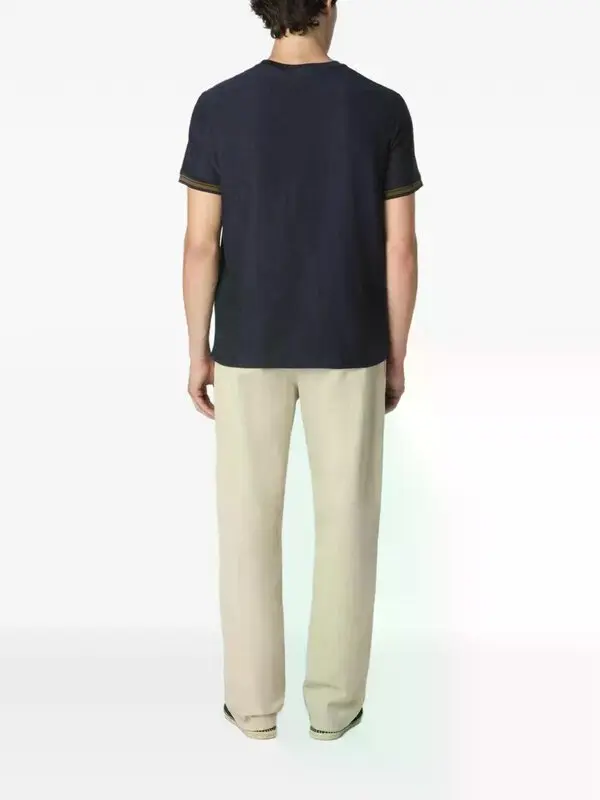 Missoni Crew-neck Cotton Jacquard T-shirt With Tone-on-tone Zigzag Design