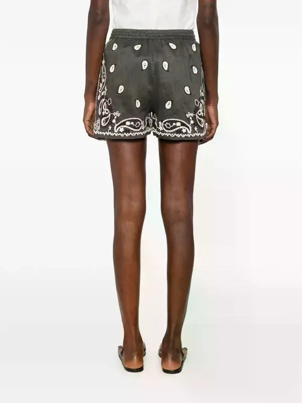 P.a.r.o.s.h Elastic-waist Embroidered Shorts