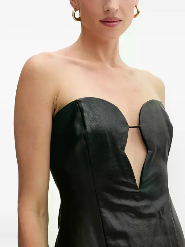 Bardot Cut-out Strapless Midi Dress