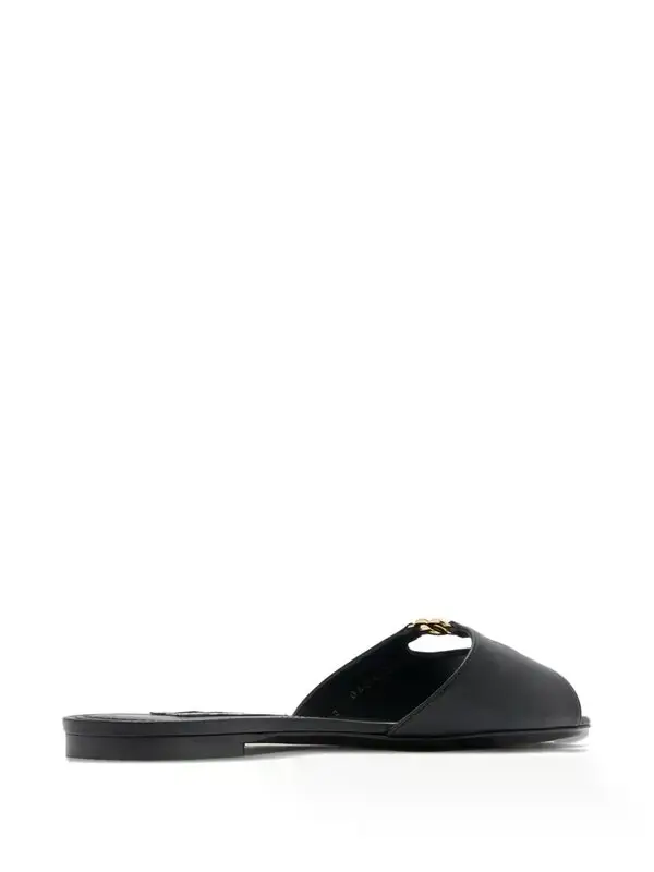 Dolce & Gabbana Logo-plaque Flat Sandals