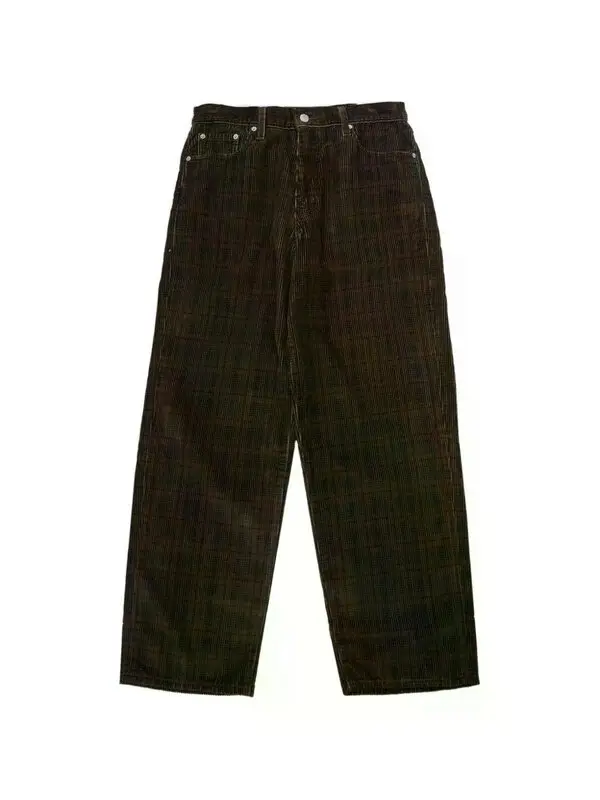 Levi'S 578 Baggy Plaid Corduroy Trousers - Brown | Editorialist