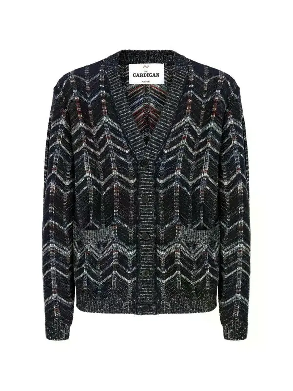 Missoni Chevron Ribbed-trim Cardigan