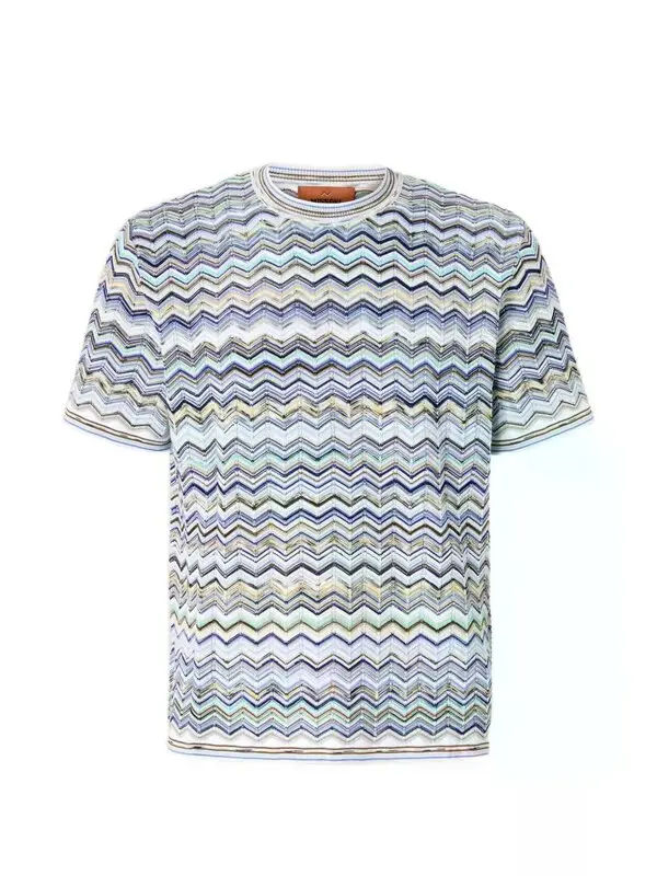 Missoni Zigzag Pattern T-shirt - White