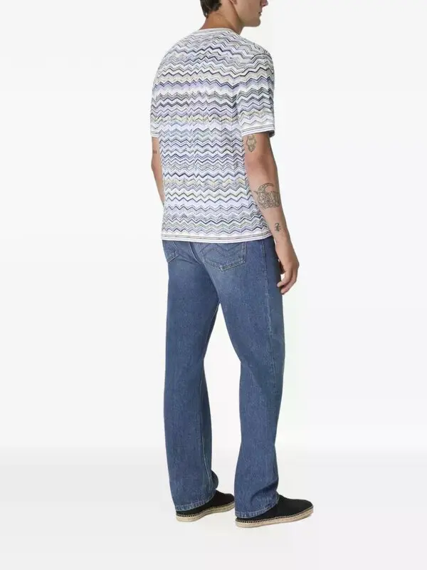 Missoni Cotton Knit Chevron T-shirt - White