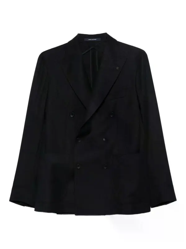 Tagliatore Double-breasted Herringbone Blazer