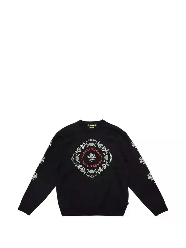 IUTER Floral Embroidered Sweater