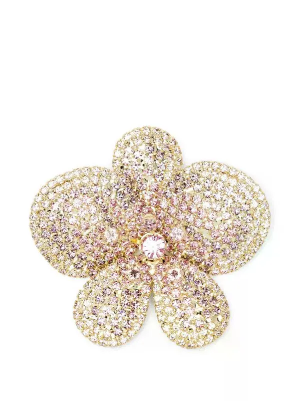 JENNIFER BEHR Flower Embellished Brooch - Gold