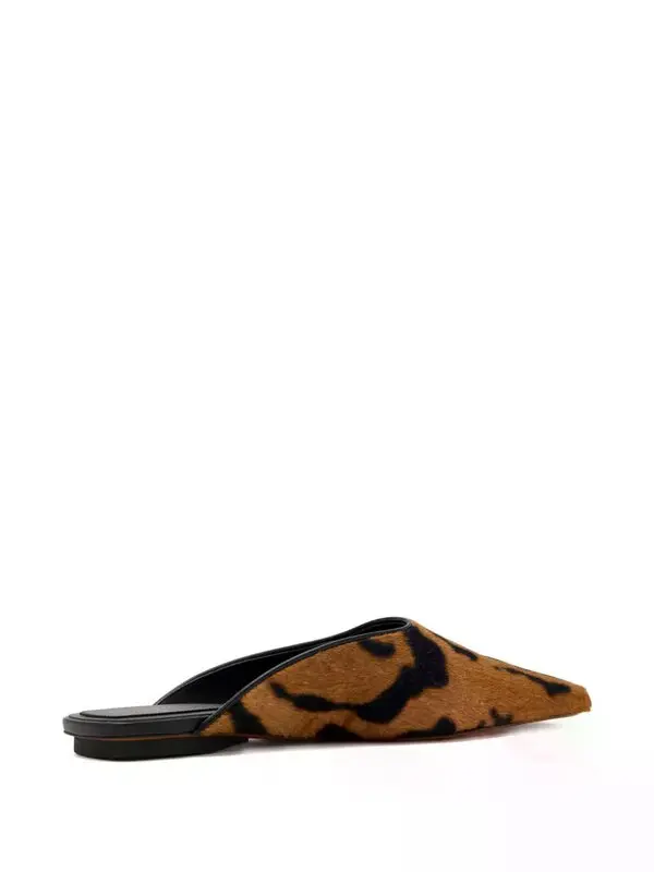 Stella McCartney Ocelot-printed Mules - Brown
