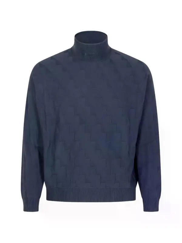 Emporio Armani Icon Textured Roll-neck Sweater