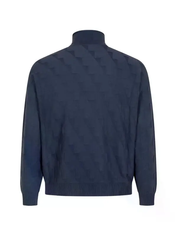 Emporio Armani Icon Textured Roll-neck Sweater