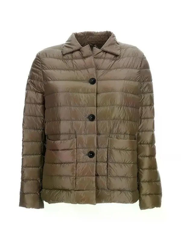 Herno Quilted Buttoned Jacket - Brown