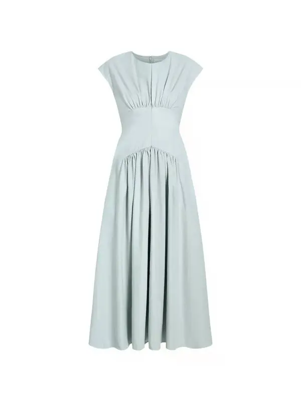 Proenza Schouler White Label Nyssa Ruched-detail Maxi Dress - Blue
