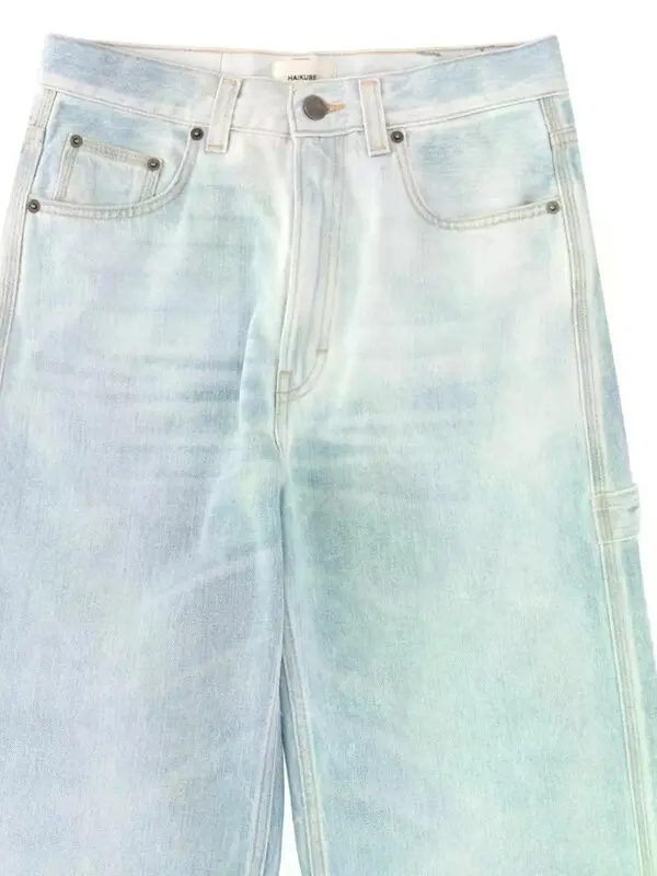 HAIKURE Faded Straight Leg Jeans
