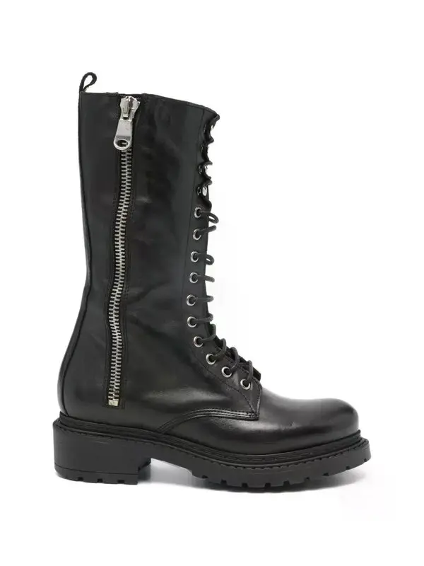 METISSE Zip-embellished Lace-up Boots