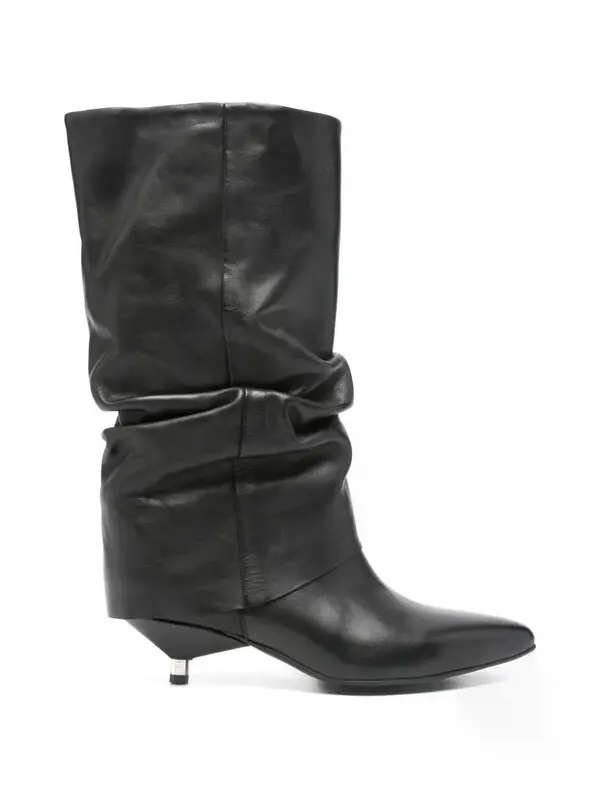 METISSE Pointed Leather Boots