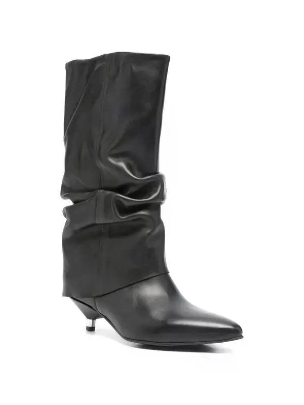 METISSE Pointed Leather Boots