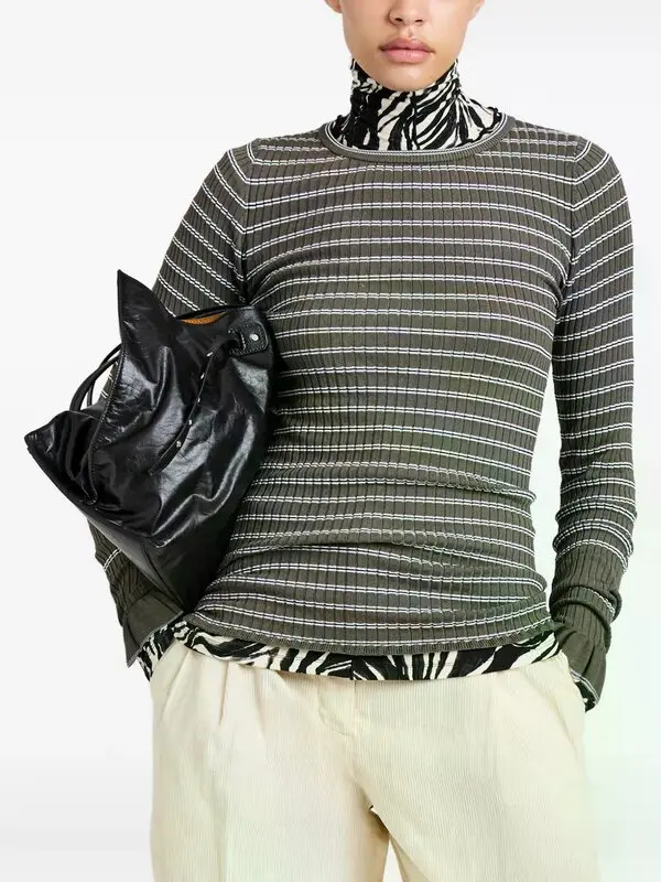 Proenza Schouler White Label Yasmine Striped Sweater - Green