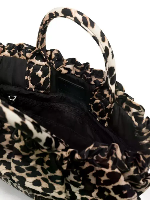 GANNI Leopard Print Tote Bag